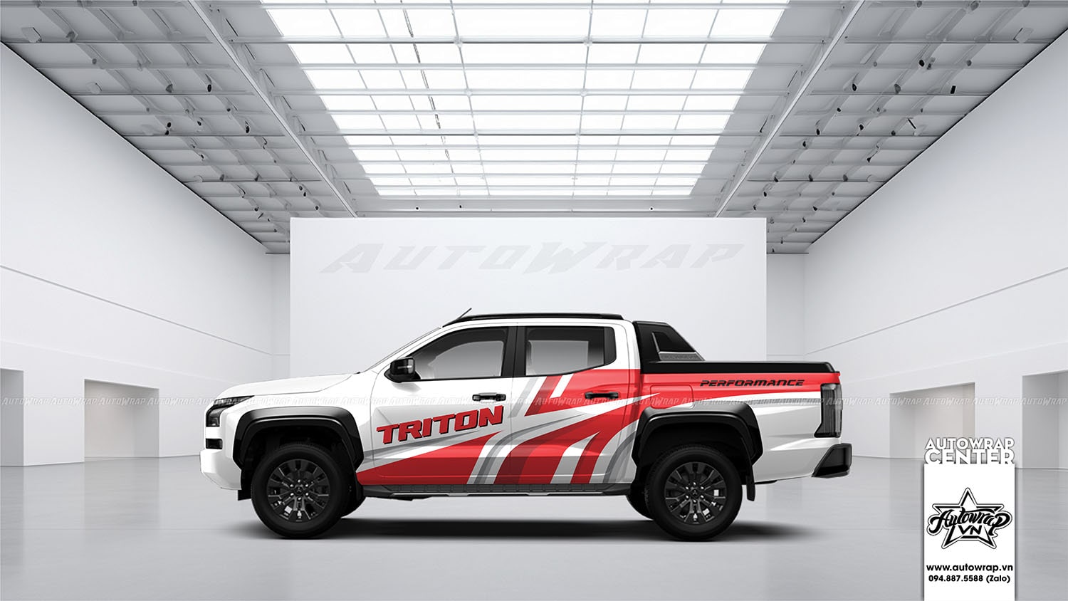 Tem xe Mitsubishi Triton Performance - AutoWrap Center